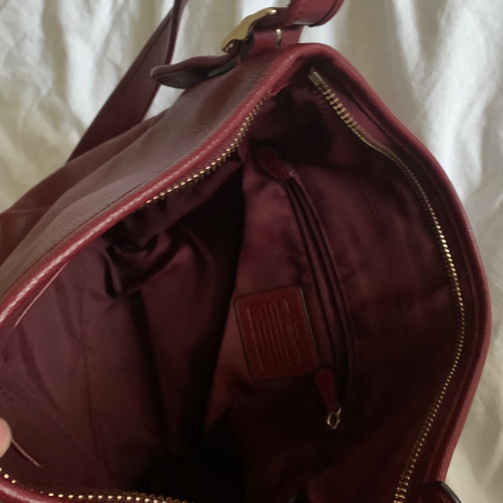 Used Coach Cherry Red Color & Large Crossbody Bag! - Gem